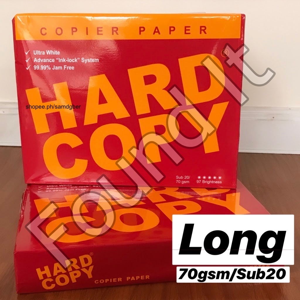 Hard Copy Paper Short Long & A4 Size Bond Paper Per Ream 500 Sheets and ...