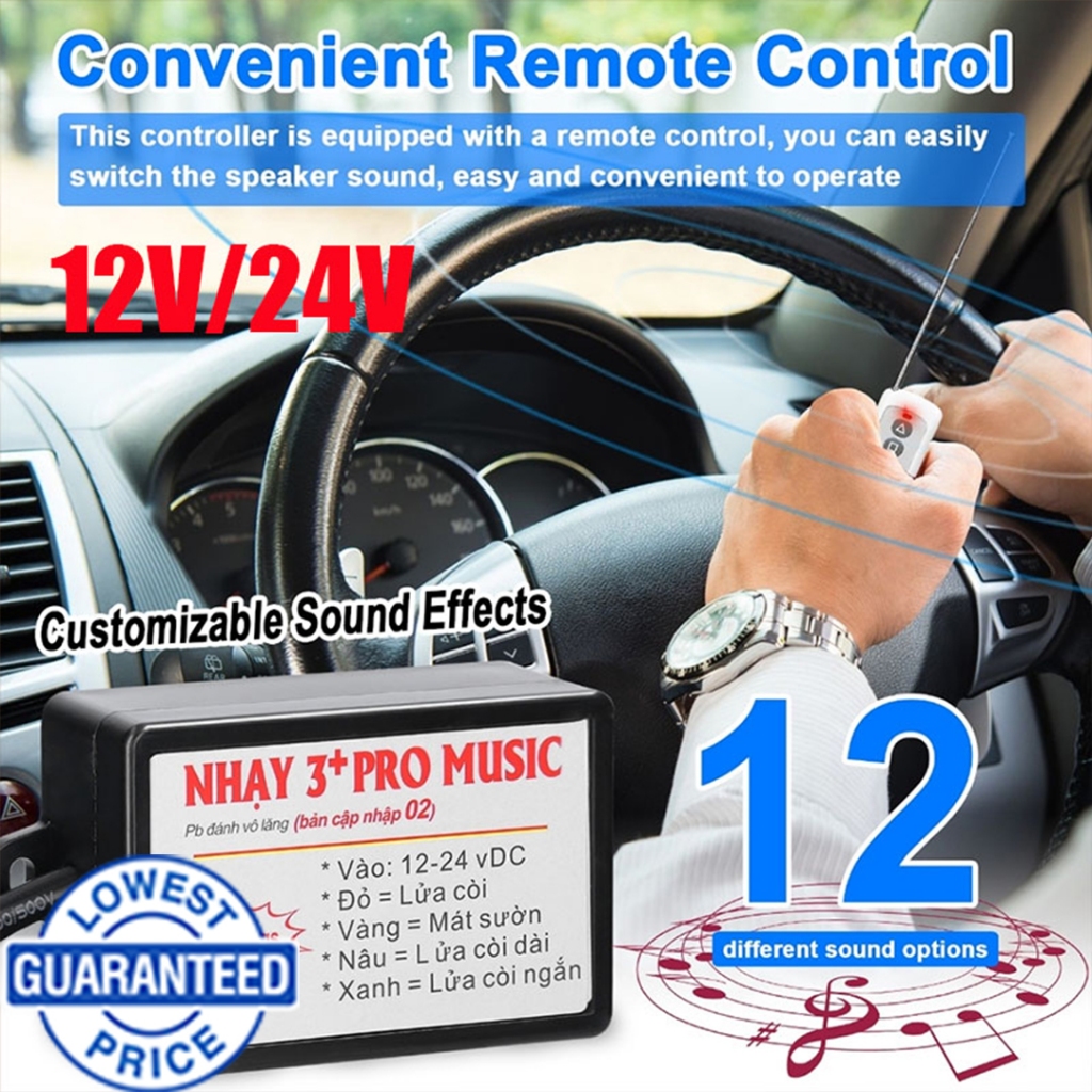 12v24v Universal nhay 3 pro music rapid relay for truck car Horn motor ...