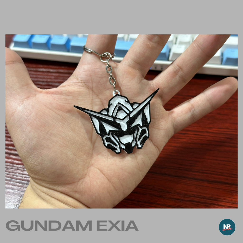 Gundam Exia Head Keychain 3D Printed Anime Mecha Gunpla | Shopee ...