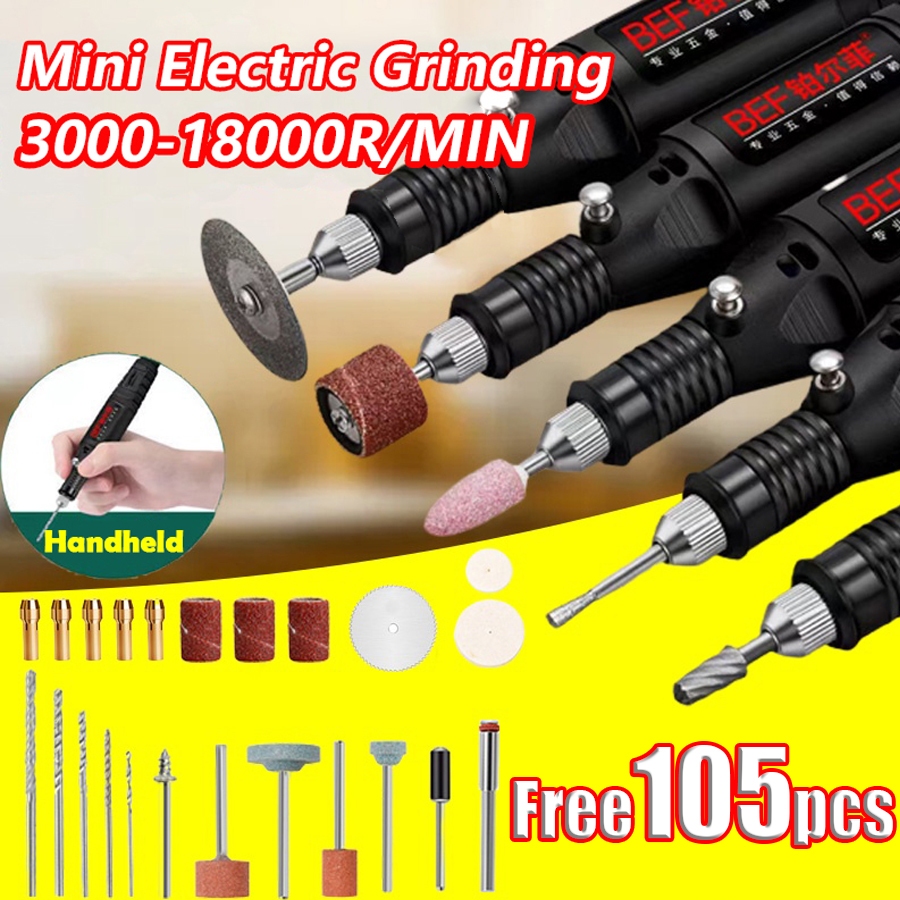Professional Mini Electric Grinding Set 25 PCS 12V DC Drill Grinder ...