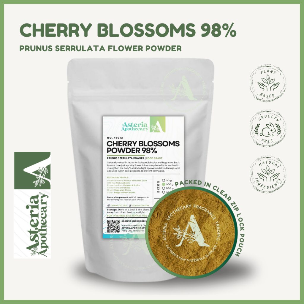 Cherry Blossoms 98% Powder 30g & 100g - Asteria Apothecary | Shopee ...