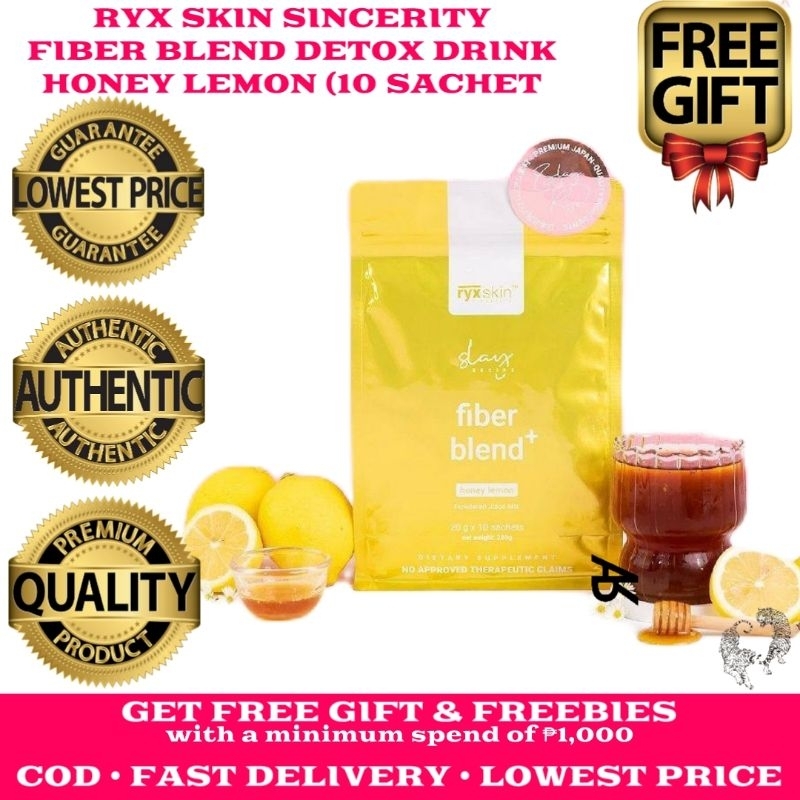 Authentic Ryx Skin Fiber Blend Detox Drink (10SACHETS) | Shopee Philippines