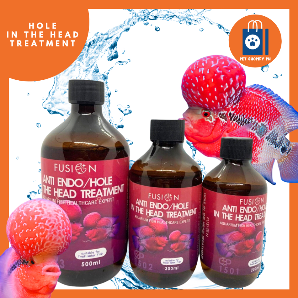 Aquarium Fish Fusion Anti Endo Hole in the Head Treatment 500mL 300mL ...