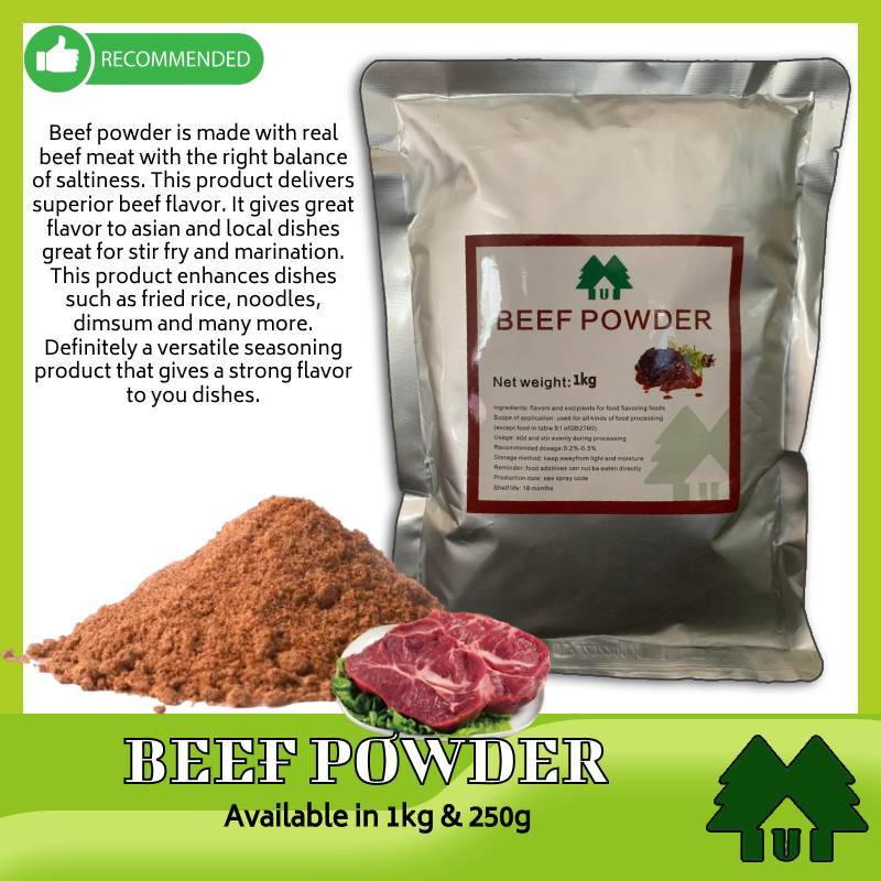 Beef powder seasoning perfect for siomai flavoring 250/1kg. | Shopee ...