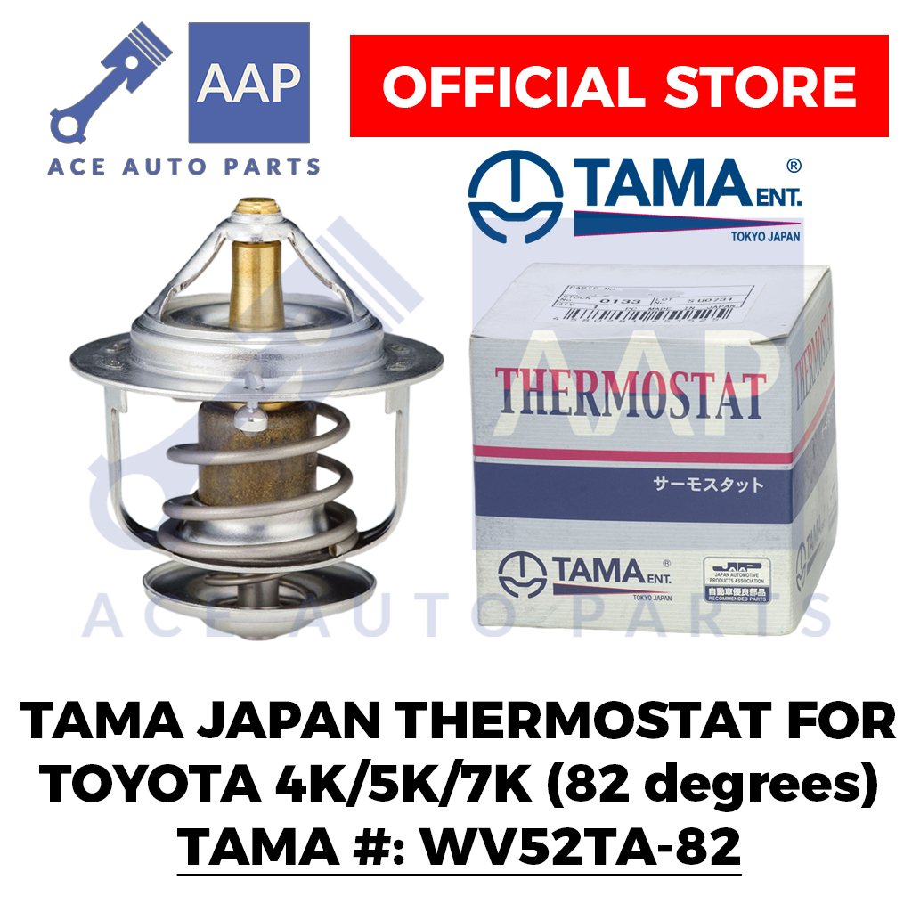 TAMA Thermostat for Toyota 4K/5K/7K Engine 82 Degrees Made in Japan ...