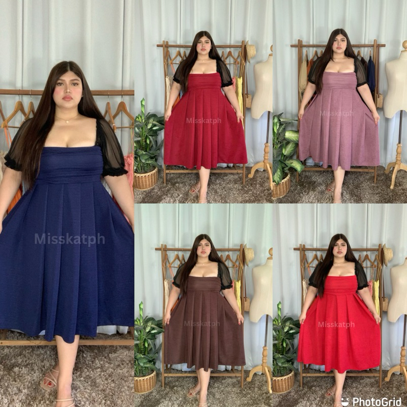 PLUS SIZE: SARAH MAXI DRESS | Shopee Philippines