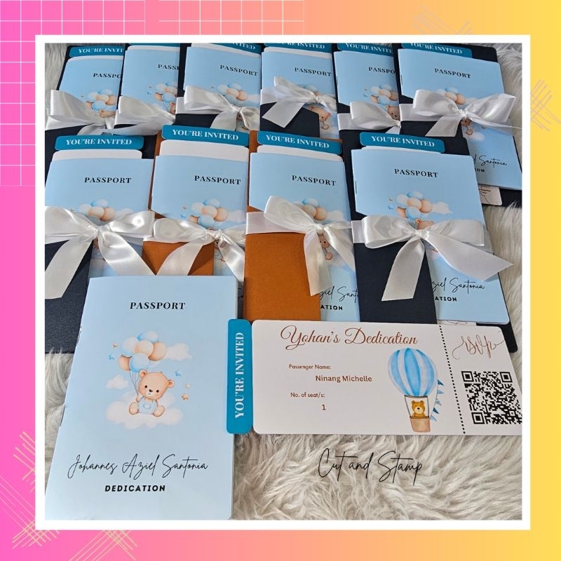 Passport with Boarding Pass Invitation | Shopee Philippines