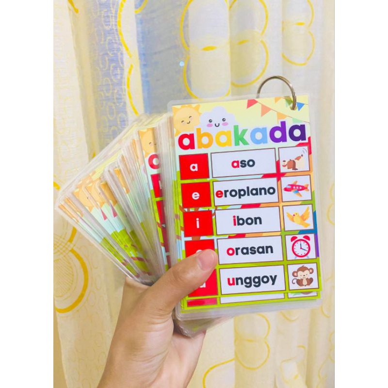 Kids Laminated Abakada Pantinig FlashCard Set Early educational for ...