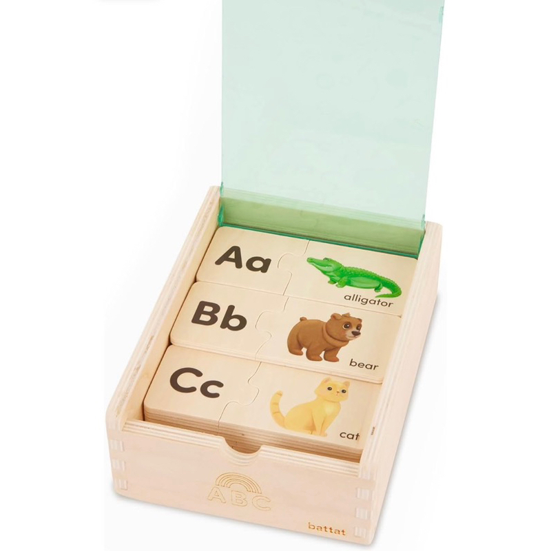 Battat – One-Match Puzzle – Alphabets Wooden Puzzle for Toddlers ...