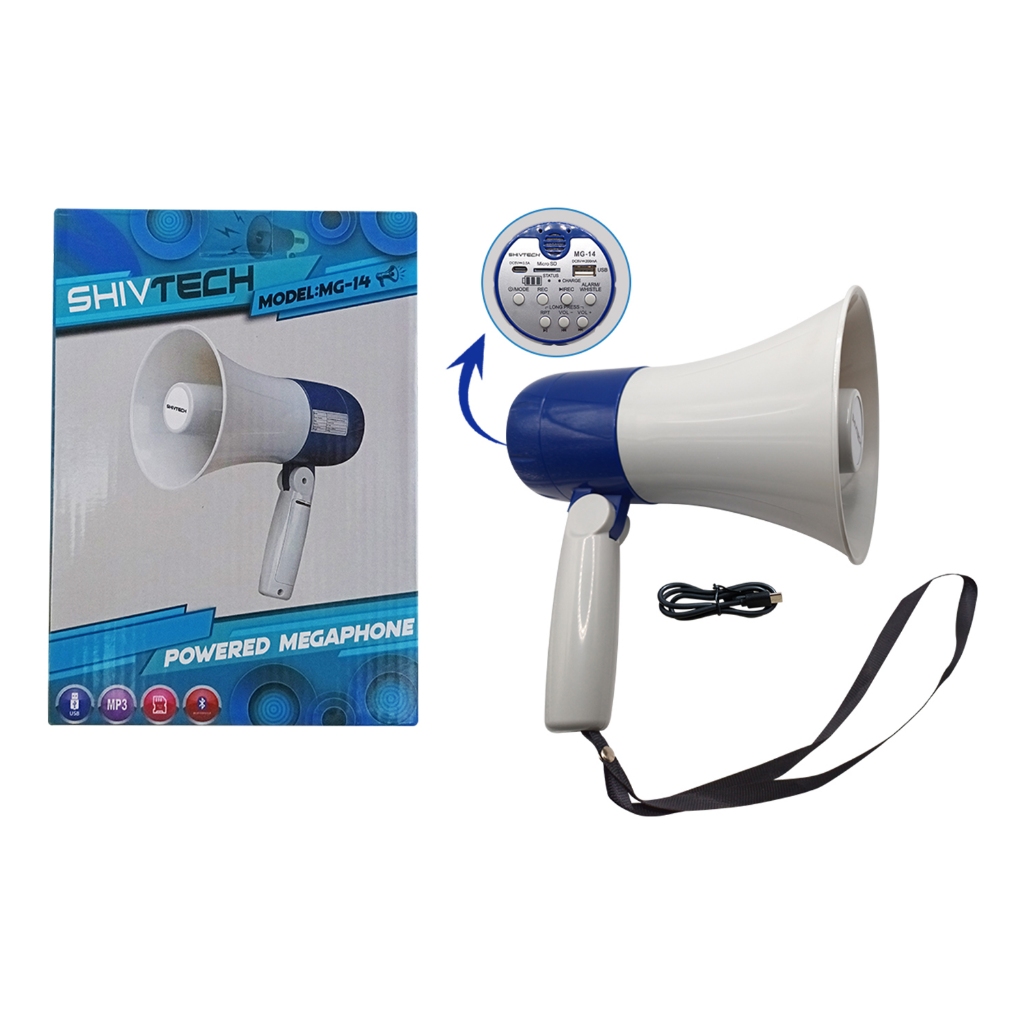 Shivtech MG-14 Handheld Powered Megaphone | Shopee Philippines