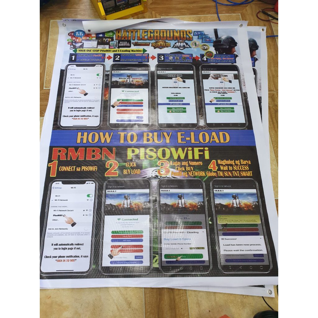 PISO WIFI SET WITH TALL BOX LPB or PISOFI or WB or WIFI 5 or 1CLICK or ...