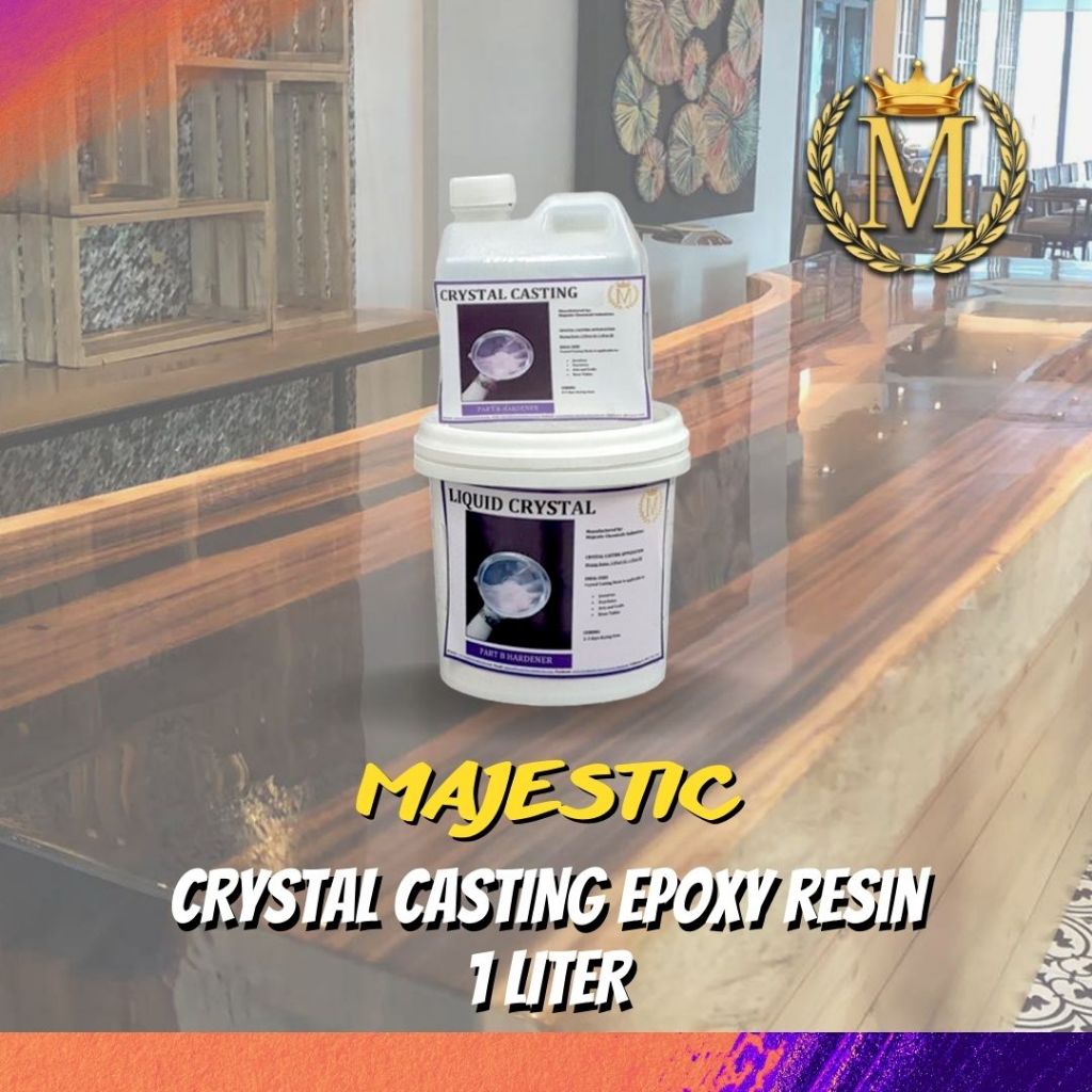 1 Liter MAJESTIC Liquid Crystal Epoxy Resin | Shopee Philippines