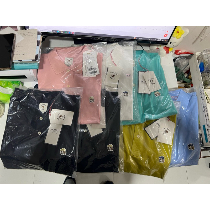 KoreanBrand HAZZYS Phiz Cotton Pique Collar Shortsleeve Imported ...