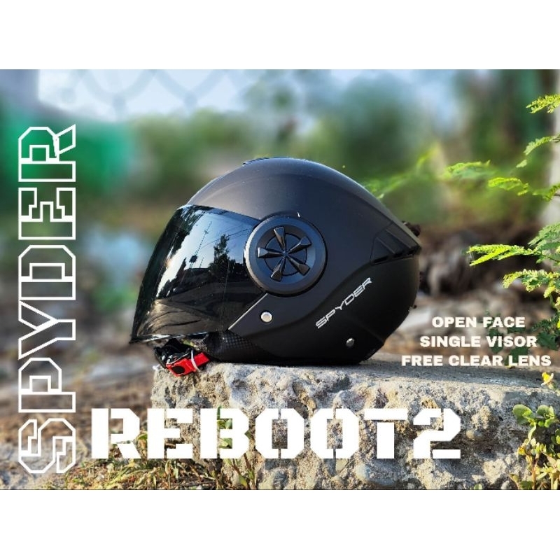SPYDER REBOOT 2 OPEN FACE HELMET | Shopee Philippines