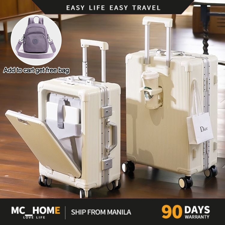 MC Luggage high quality front opening suitcase drop-proof luggage 20/24 ...