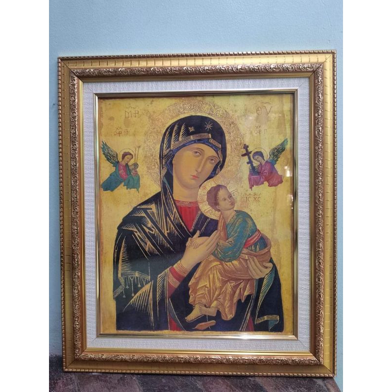 Our Mother Of Perpetual Help Wood Frame Hang | Shopee Philippines