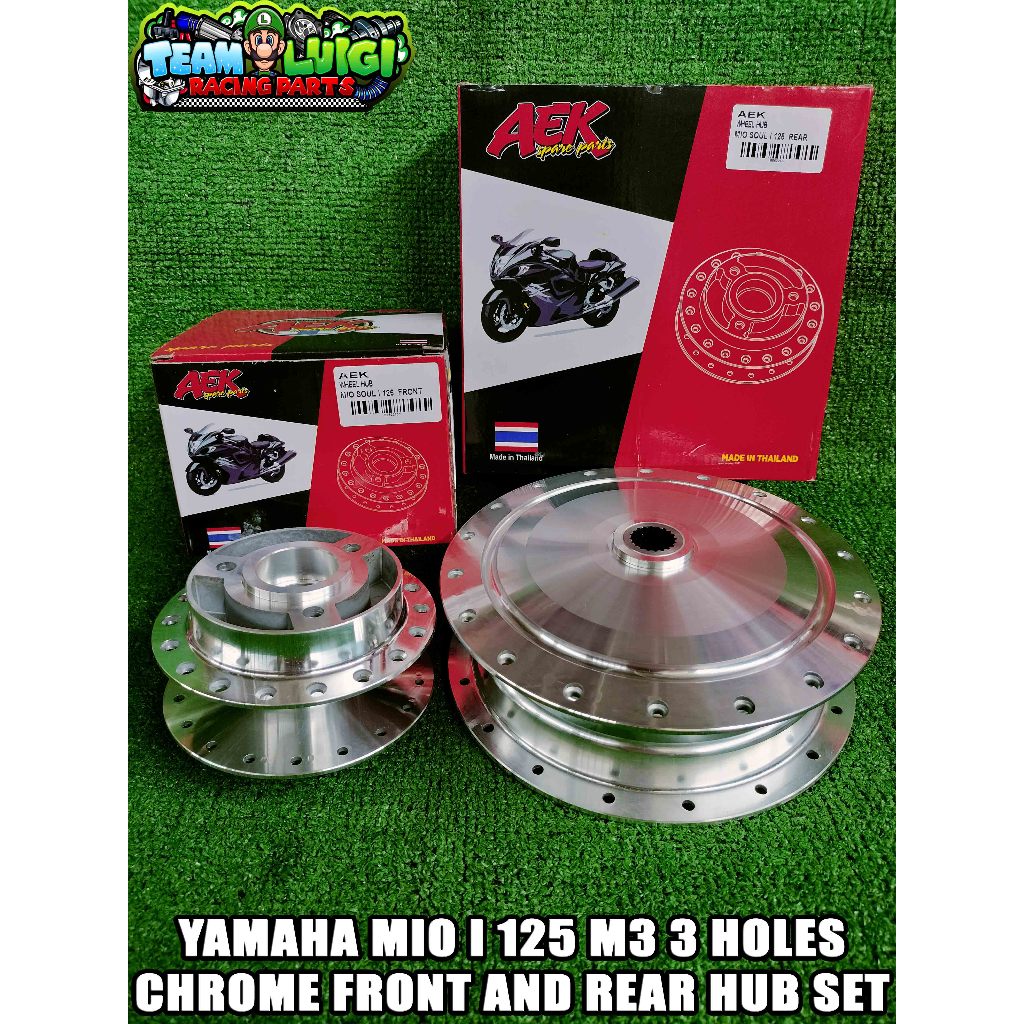 AEK YAMAHA MIO i 125 M3 / MIO SOUL i 125 GT 3 HOLES CHROME FRONT AND ...
