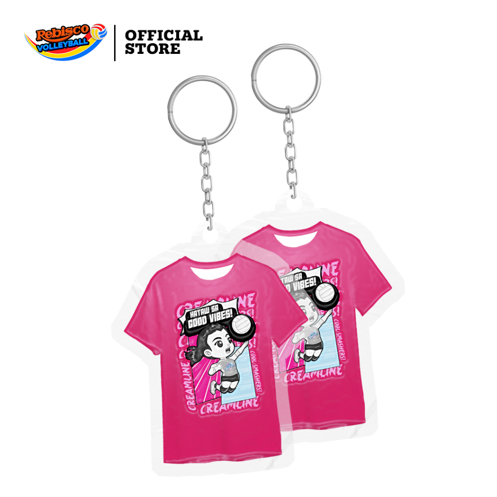 Creamline Cool Smashers 2024- 1st Collection Training Shirt Keychain ...