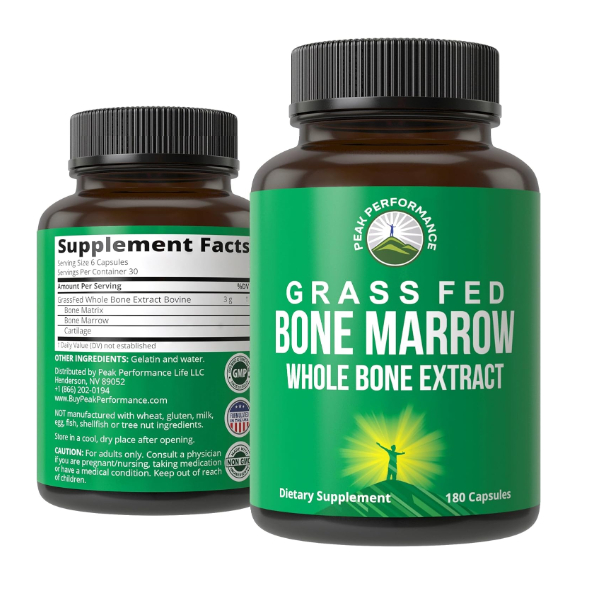 Grass Fed Bone Marrow Whole Bone Extract Supplement Bone Matrix ...