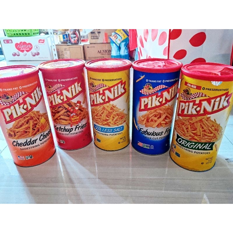 PIK-NIK Shoestring and Thick Cut Potatoes 255grams | Shopee Philippines