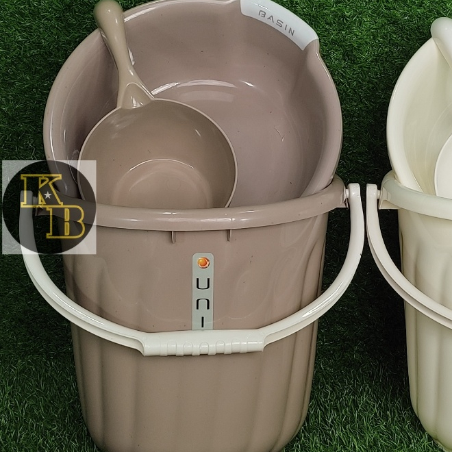 3in1 Aesthetic Bucket, Dipper, and Basin Set Trio UNIGLOBAL MOCHA SET ...