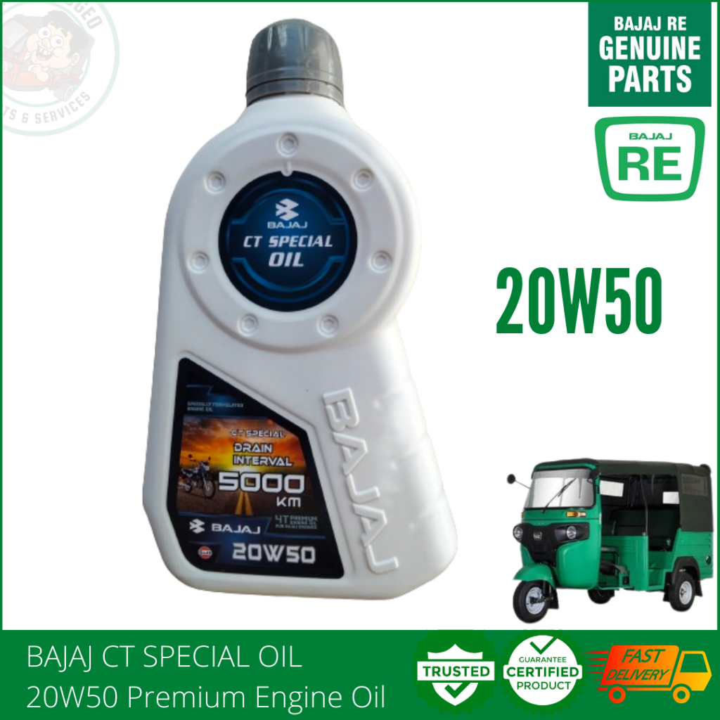 Bajaj CT Special Oil for 3-Wheel Model 20W50 Specially Formulated ...