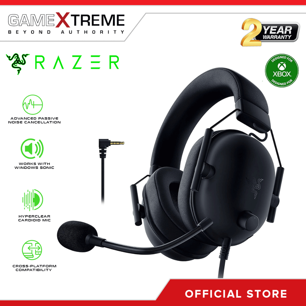 Razer BlackShark V2 X (Xbox Licensed) - Wired Console esports Headset ...