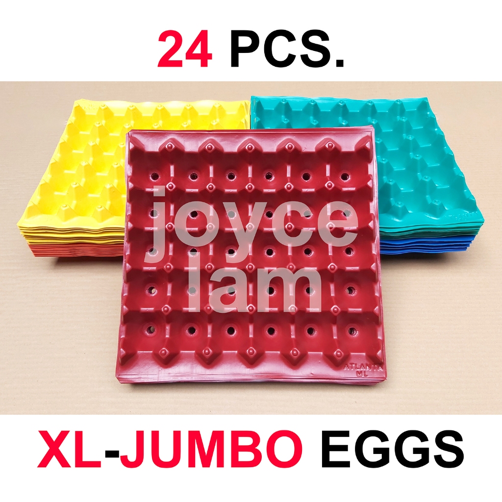 24 pcs ATLANTA XL to Jumbo Plastic Egg Tray | Shopee Philippines