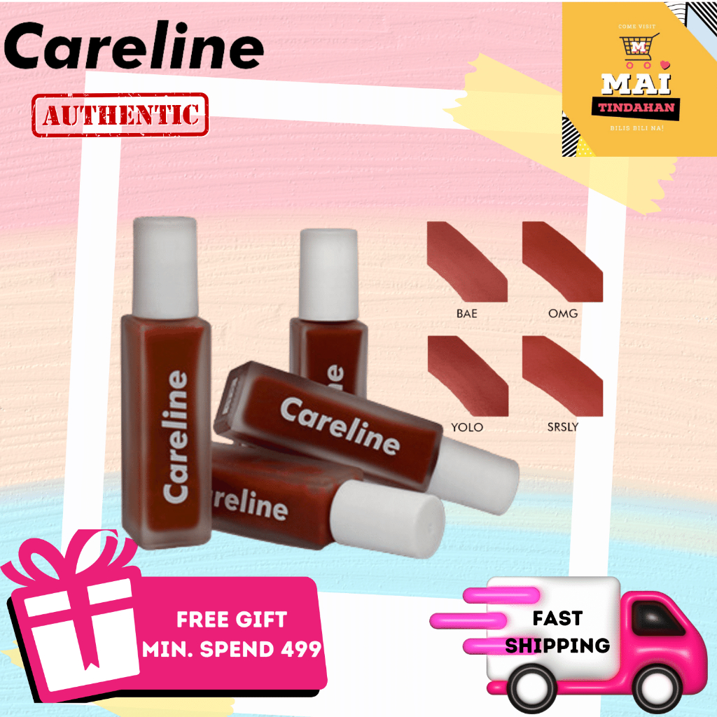 CARELINE POWDER MATTE LIP TINT | Shopee Philippines