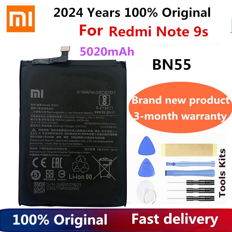 Xiaomi Redmi Note 9s, Note 9, Note 10s model BN55 Mobile phone battery ...