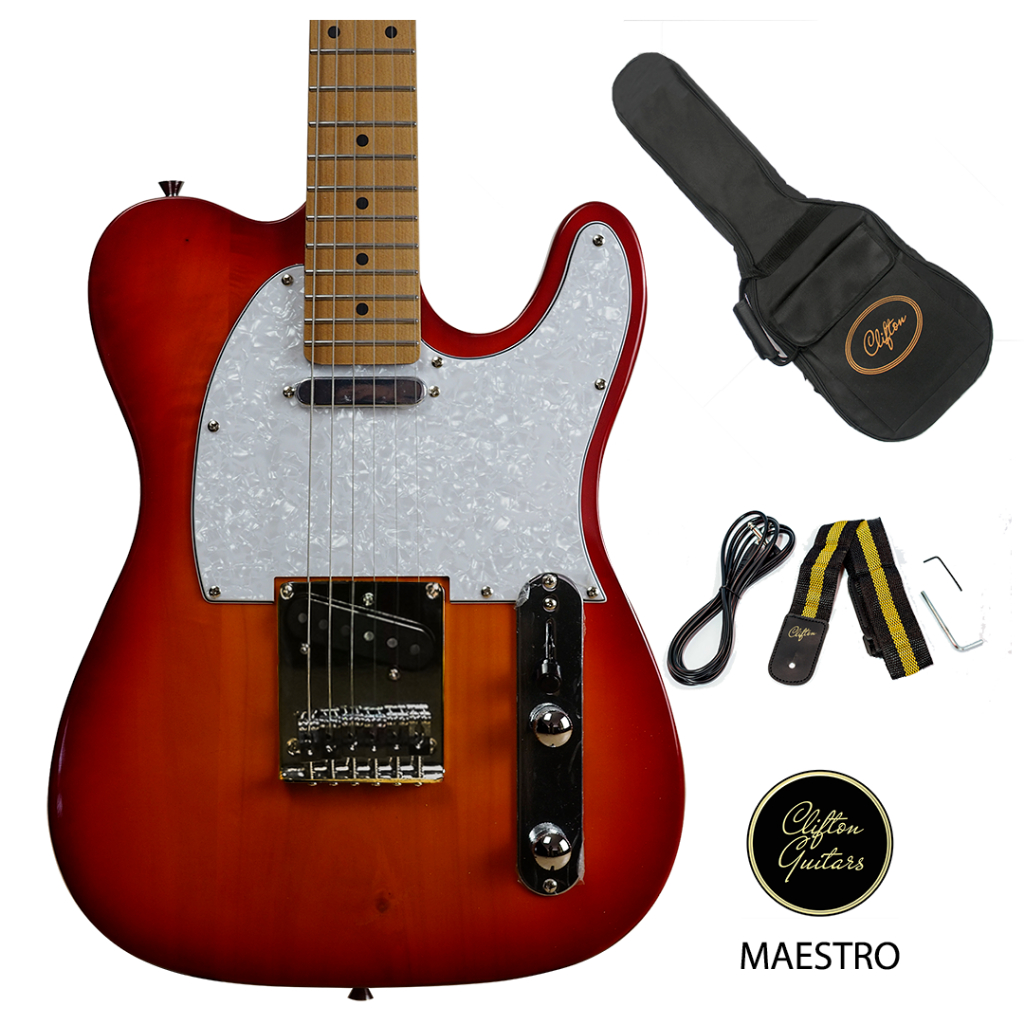 Clifton Vintage Custom Telecaster Single Coil Pickups Electric Guitar ...