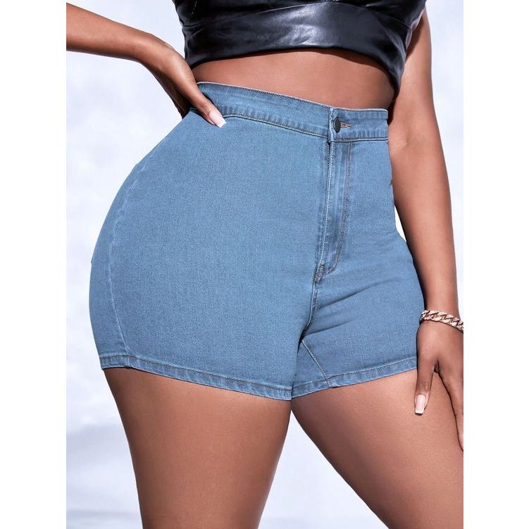 Plus Size 30-42 Stretchable Denim JONI SHORT | Shopee Philippines
