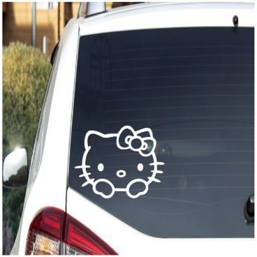 HEllo Kitty UNiversal Sticker Decals Vinyl (for CAr/ebike/motorcycle ...
