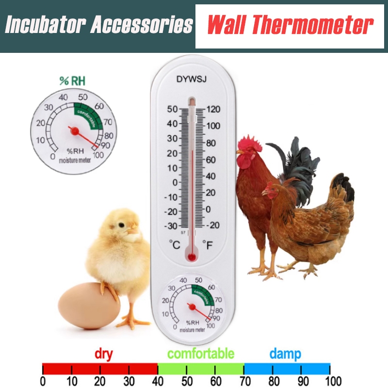 Wall Thermometer for egg incubator Poultry chicken brood temperature ...