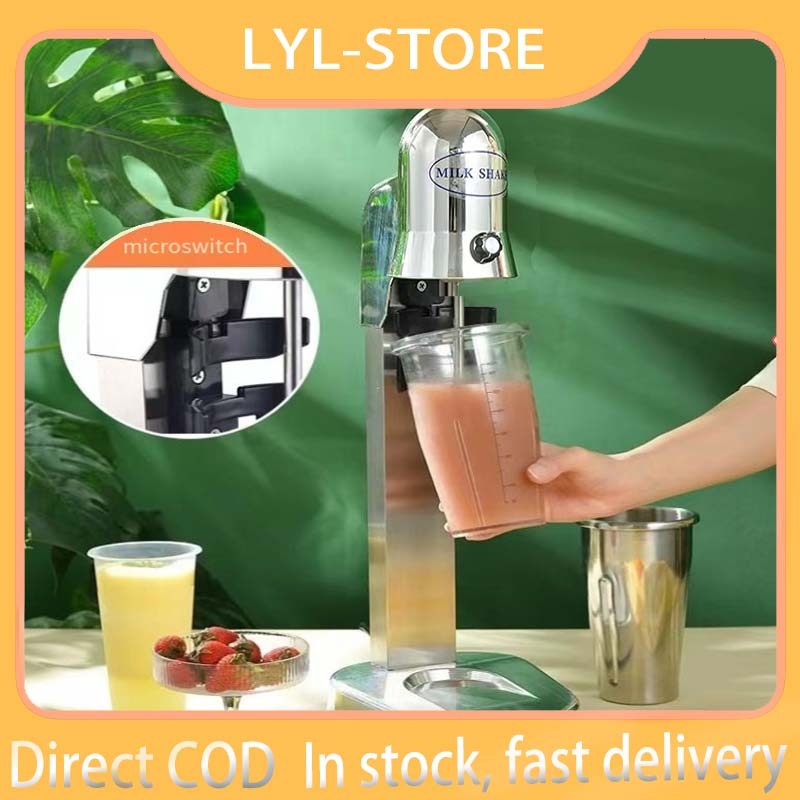 Electric Stainless Steel Milkshake Machine Milktea Mixer Blender Milk ...