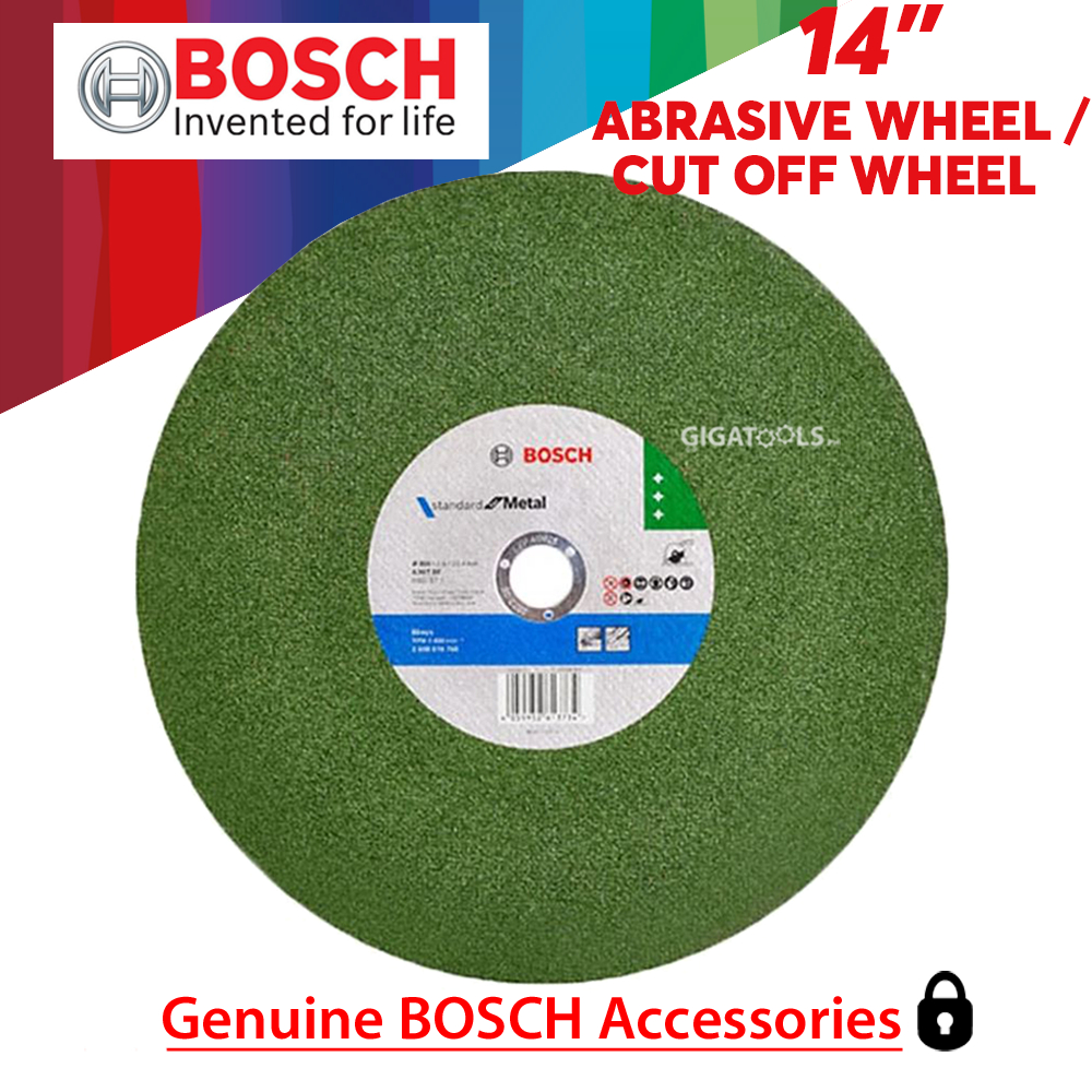Bosch 5pcs 14-inch Abrasive Cut Off Disc / Wheel for Metal GREEN ...