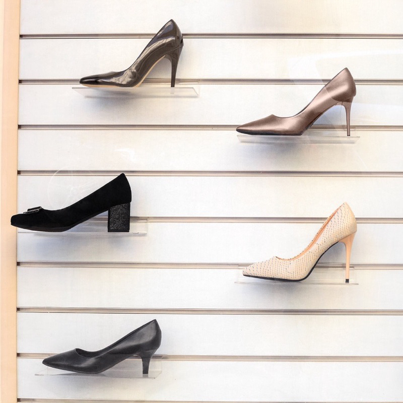 Slot Display Rack Sneaker Shelf Shoe Shelves Floating for Wall Clear ...