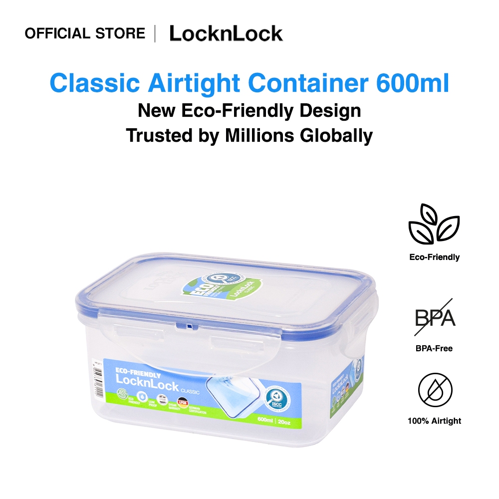 LocknLock Eco-Friendly Classic Airtight Rectangular Food Container ...