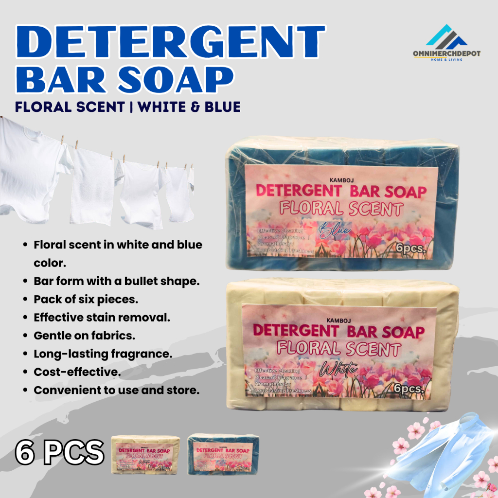 Detergent Bar SOAP 6 pieces Floral scent | Shopee Philippines