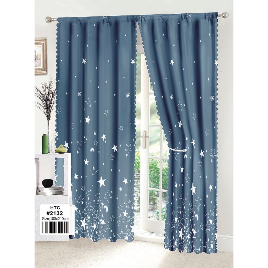 enxy 5D Flower curtain for window or door home decoration 1pc (Size ...