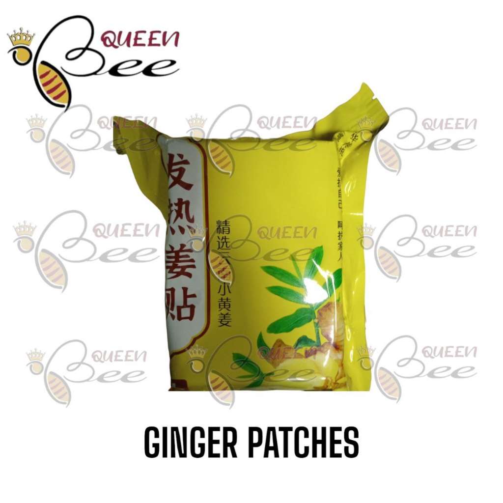 QUEENBEE 100pcs Ginger Patches Lymphatic Drainage Body Massage Ginger ...