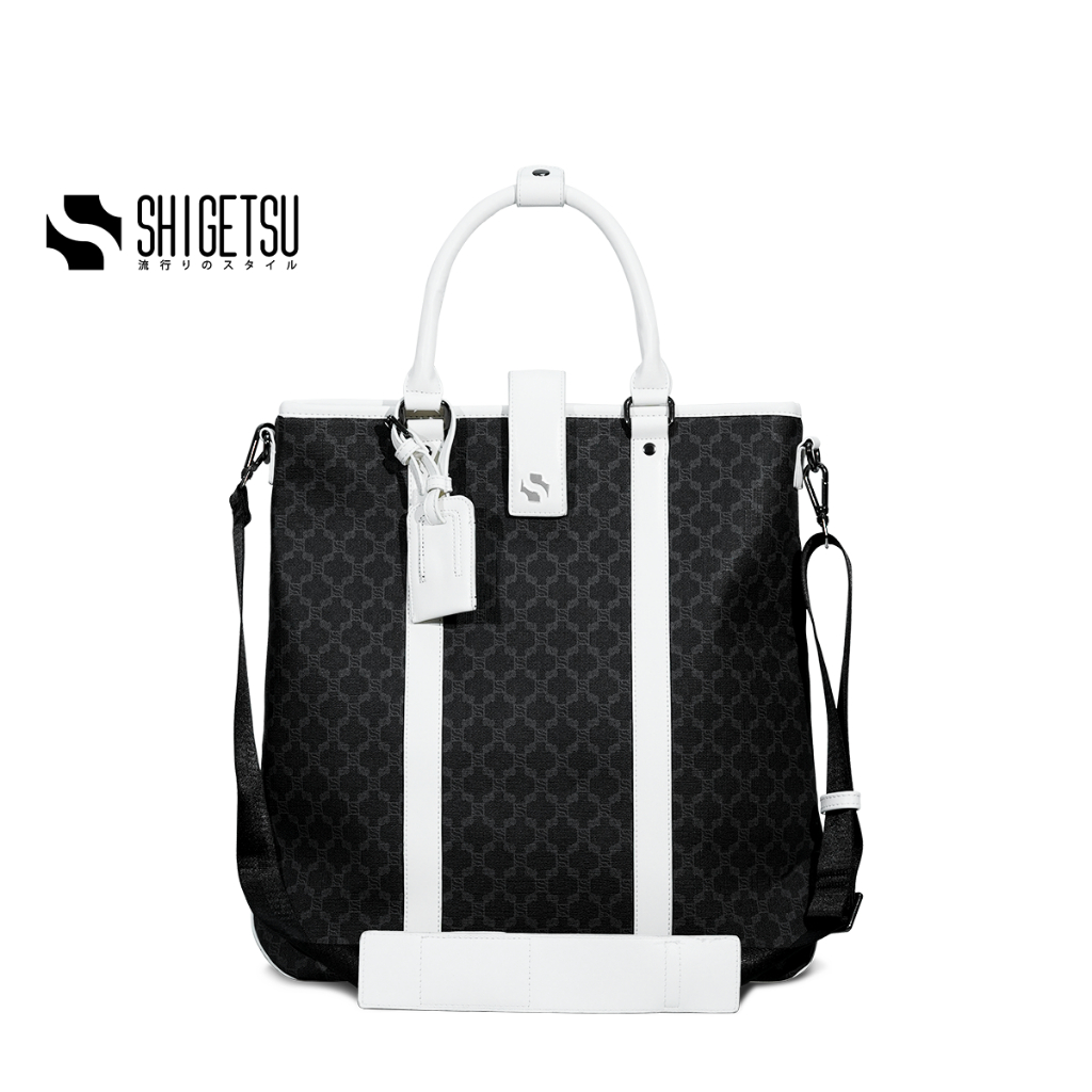 Shigetsu Signature KAWANISHI Monogram Leather Tote Bag for Men and ...