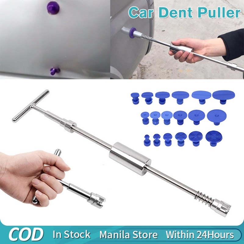 Car Dent Puller Dent Puller Slide Hammer T-Bar Tool with 18pcs Dent ...
