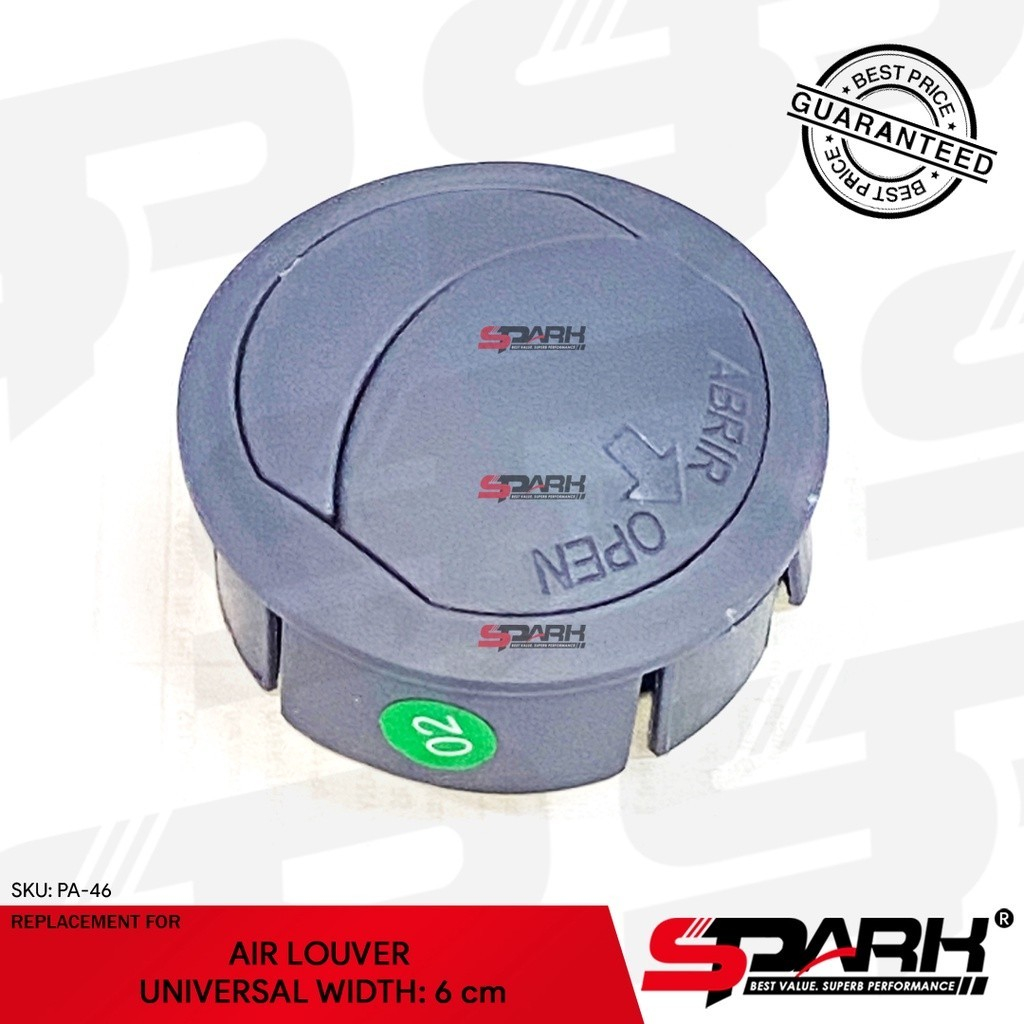 Automotive Car Air Louver Aircon Louver Single Air Vent Round 6cm for ...