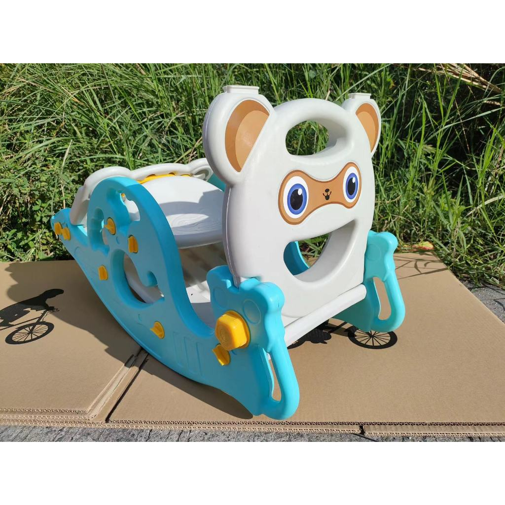 (Toy Galaxy) 3 in 1 Kids Playground Rocking House Baby Slide, and ...