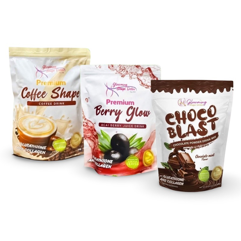 Glowming Shape Detox Premium Berry Glow / Premium Coffee Shape / Choco ...