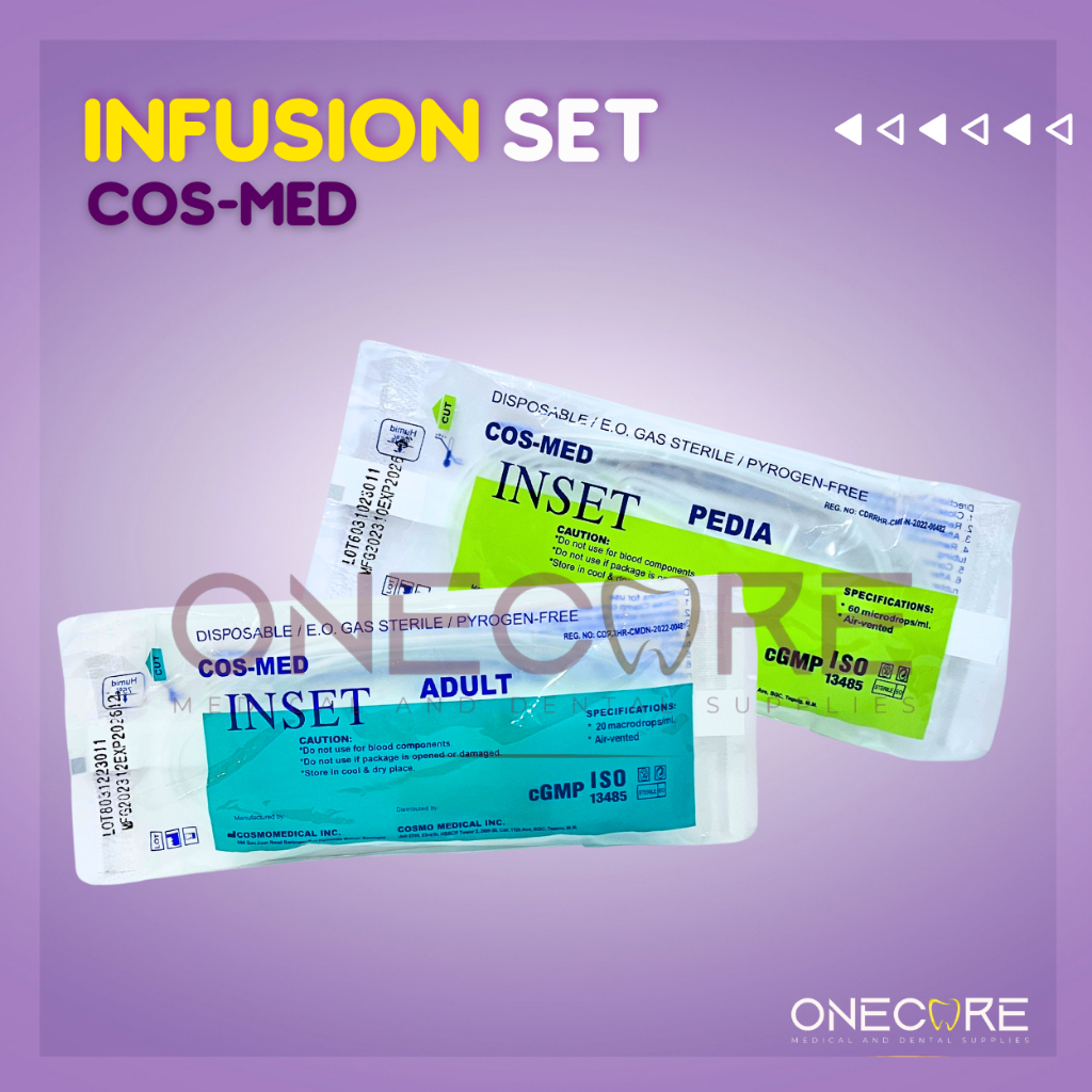 Cosmed Macroset & Microset (Adult & Pedia) Infusion Set Disposable ...