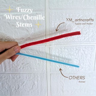 Fuzzy Wires/Chenille Stems (100 or 50 pcs per bundle) | Shopee Philippines
