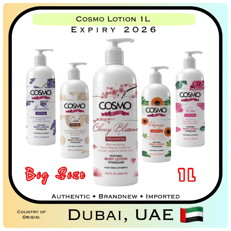 Cosmo Perfumed Lotion | UAE 🇦🇪🇦🇪🇦🇪 | Shopee Philippines