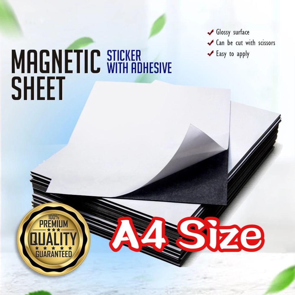 10PC Magnetic Sheet With Adhesive & Non-adhesive ATM Size for DIY Ref Magnet | Shopee Philippines